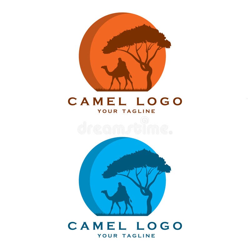 Camel Logo with Slogan Template Stock Vector - Illustration of travel ...
