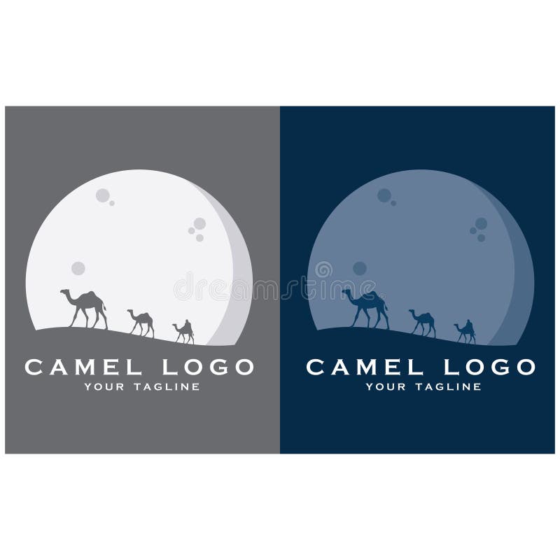 Camel Logo with Slogan Template Stock Vector - Illustration of design ...