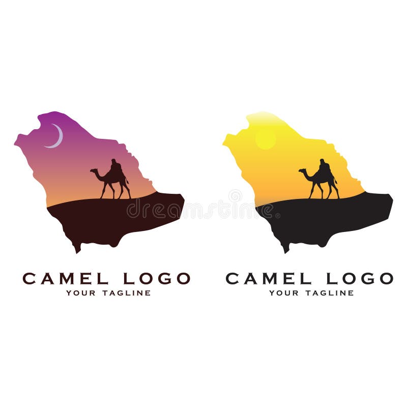Camel Logo with Slogan Template Stock Vector - Illustration of creative ...