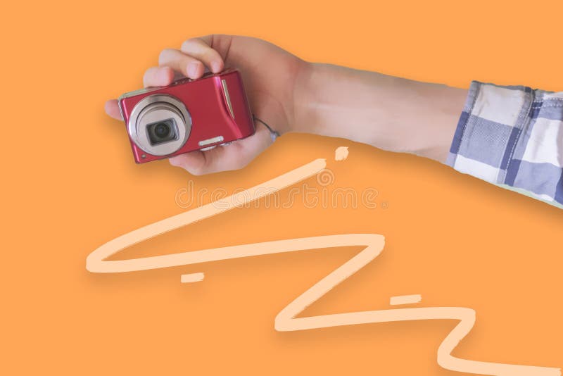 Creative Camera Concept with Text Flat Lay Abstract F Stock Photo ...