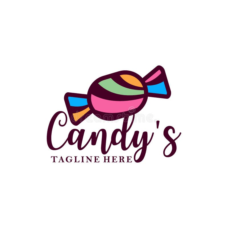 Creative Candy Logo Design Vector Art Logo Stock Illustration ...