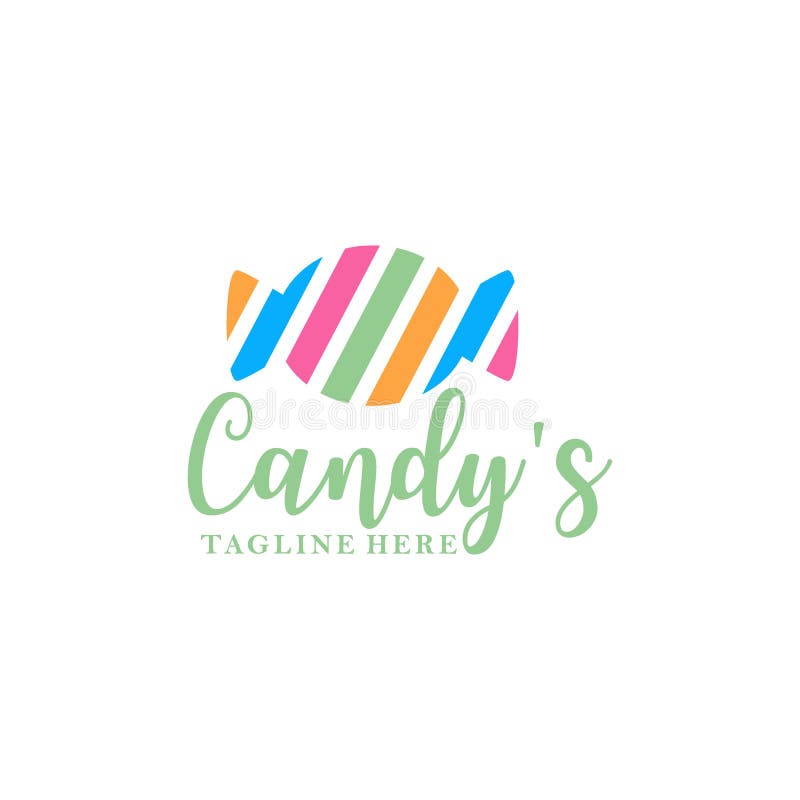 Creative Candy Logo Design Vector Art Logo Stock Illustration ...