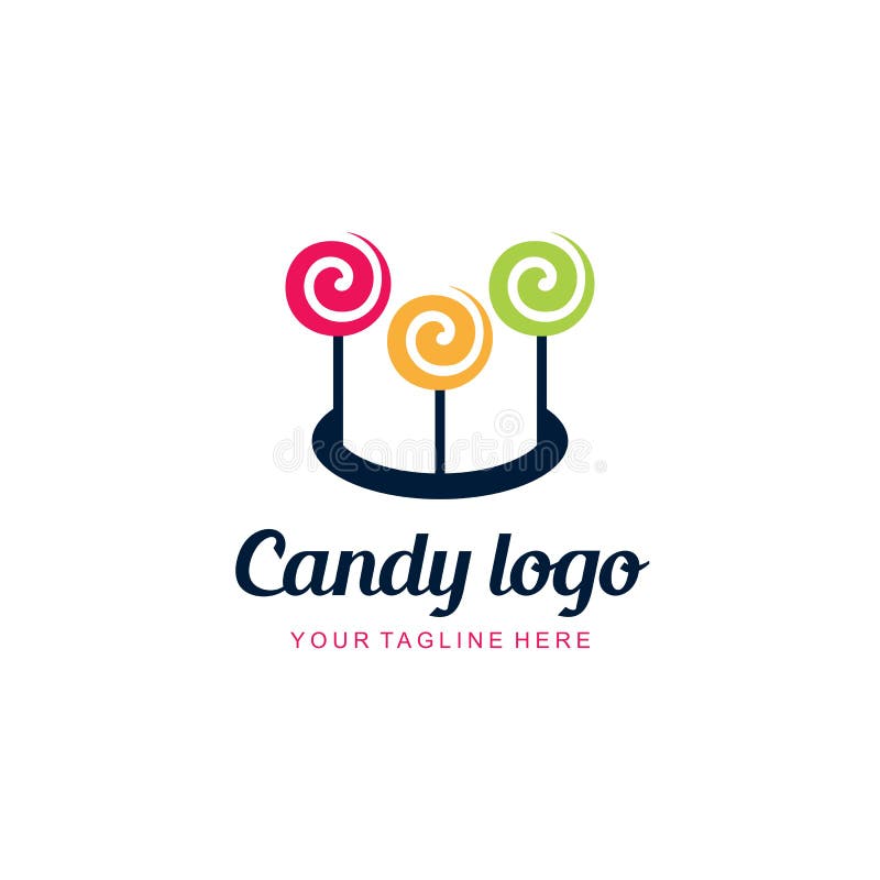 Creative Candy Logo Design Vector Art Logo Stock Illustration ...