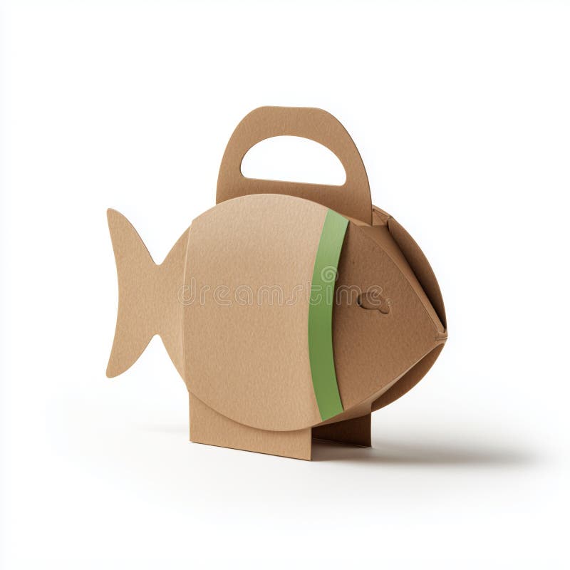 Creative Cardboard Fish Design Showcasing Artistic Packaging Concept ...