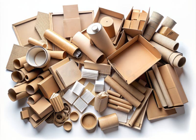 Creative Cardboard Recycling a Collection of Shapes Sizes and ...