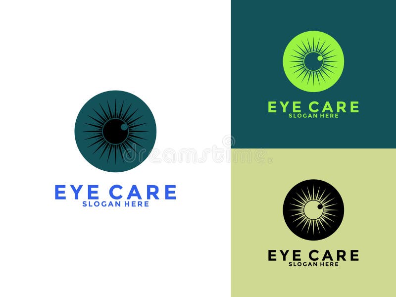 Creative Care Eye Concept Logo Design Template, Modern Eye Vision Logo ...