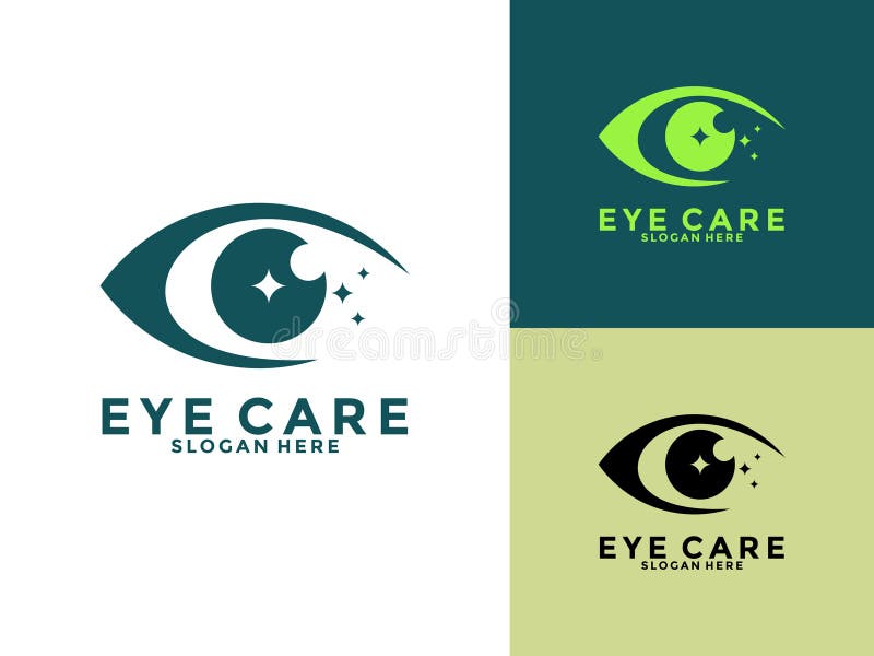 Creative Care Eye Concept Logo Design Template, Modern Eye Vision Logo ...