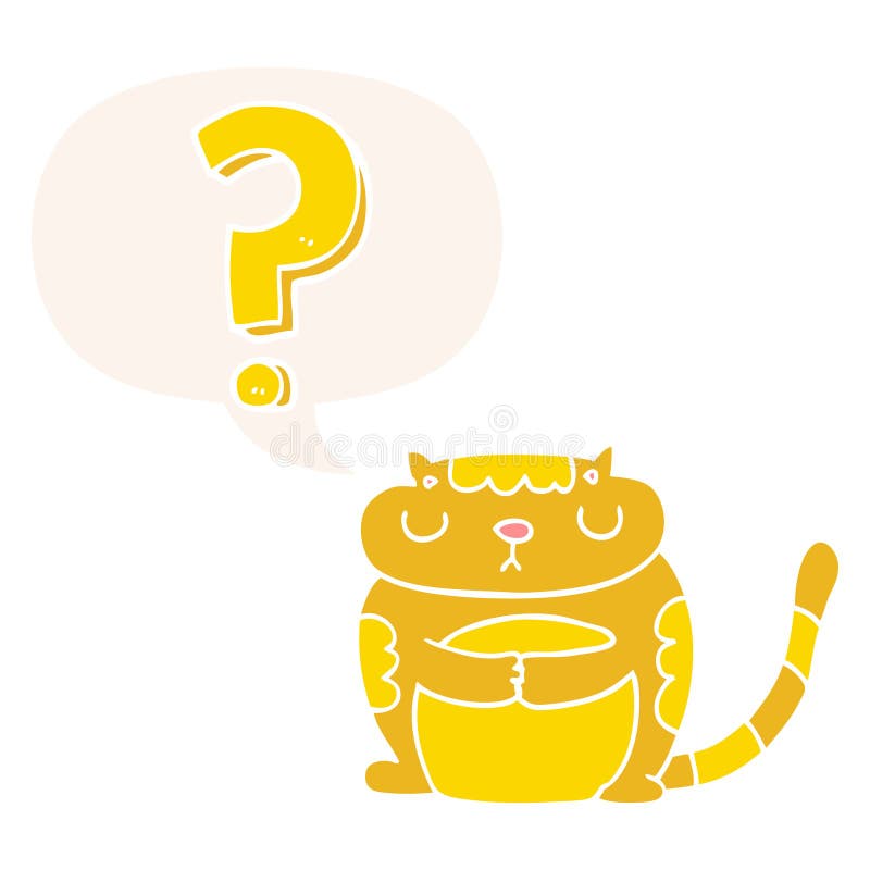 Question Mark Cat Stock Illustrations – 154 Question Mark Cat Stock ...
