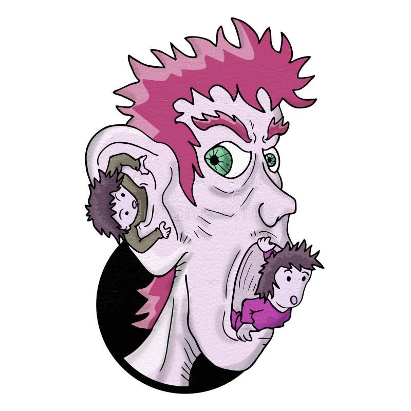 Creative cartoon character stock vector. Illustration of expressive ...