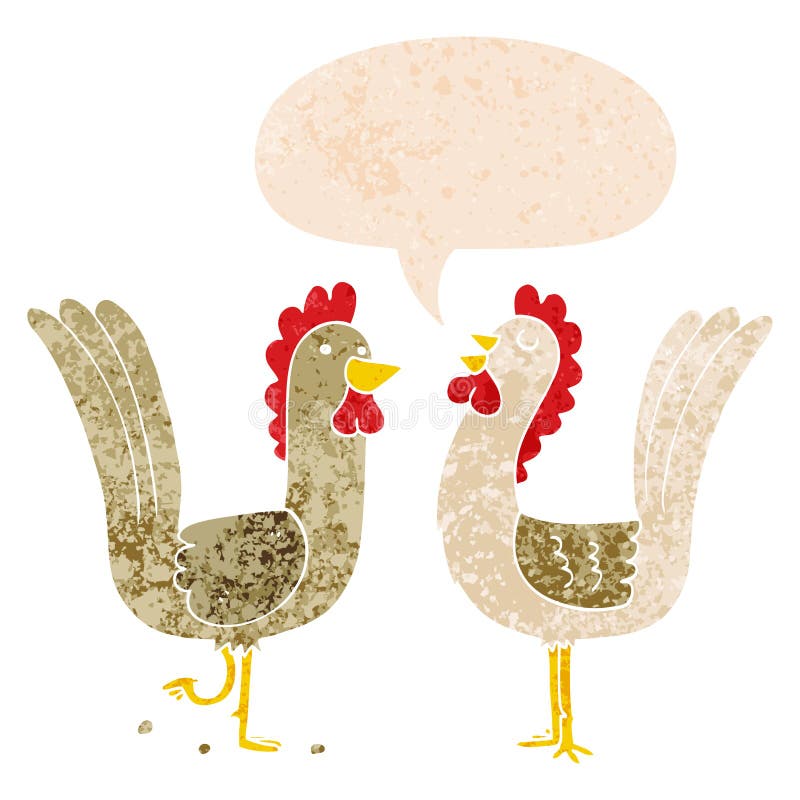 Chickens talking stock illustration. Illustration of talking - 10426103