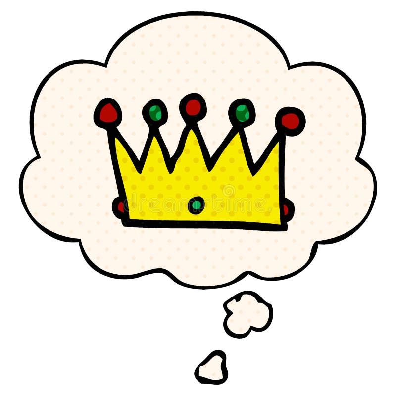 Cartoon crown symbol stock vector. Illustration of retro - 37037173