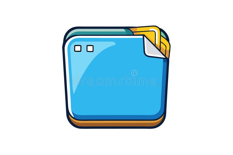 Creative Cartoon Illustration of a Folder with a Delete Symbol for ...