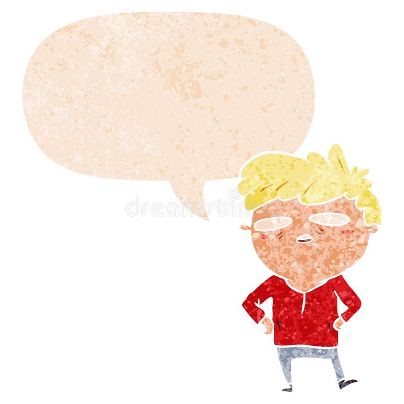 A Creative Cartoon Impatient Man and Speech Bubble in Retro Textured ...