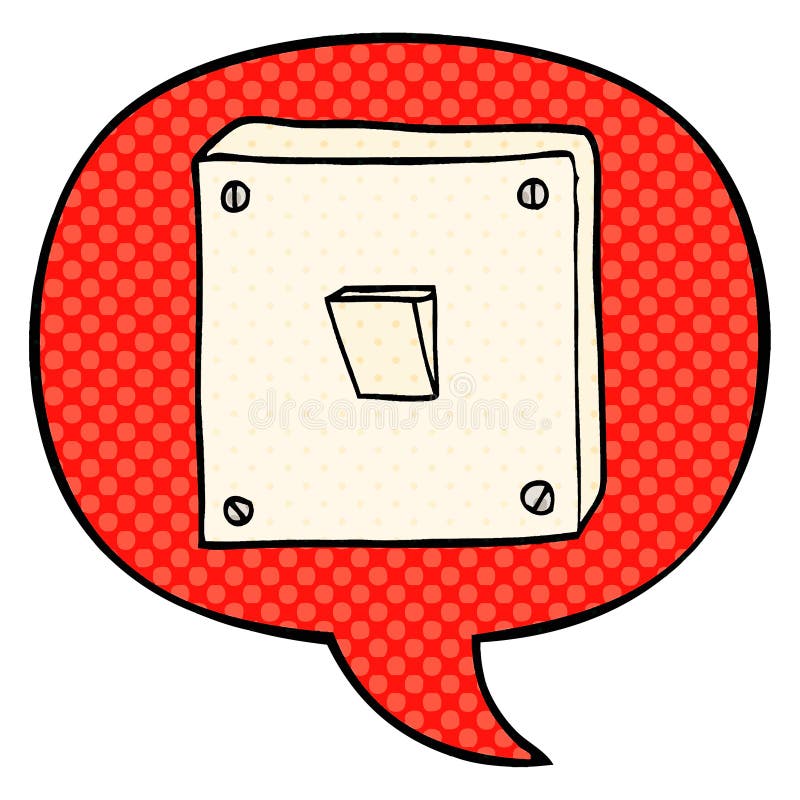 Cartoon light switch stock vector. Illustration of funny - 37034814