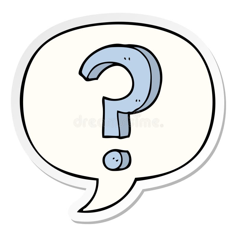 Cartoon question mark stock vector. Illustration of cartoon - 38009171