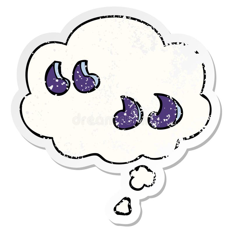 Cartoon Quotation Mark stock vector. Illustration of bubble - 276209289