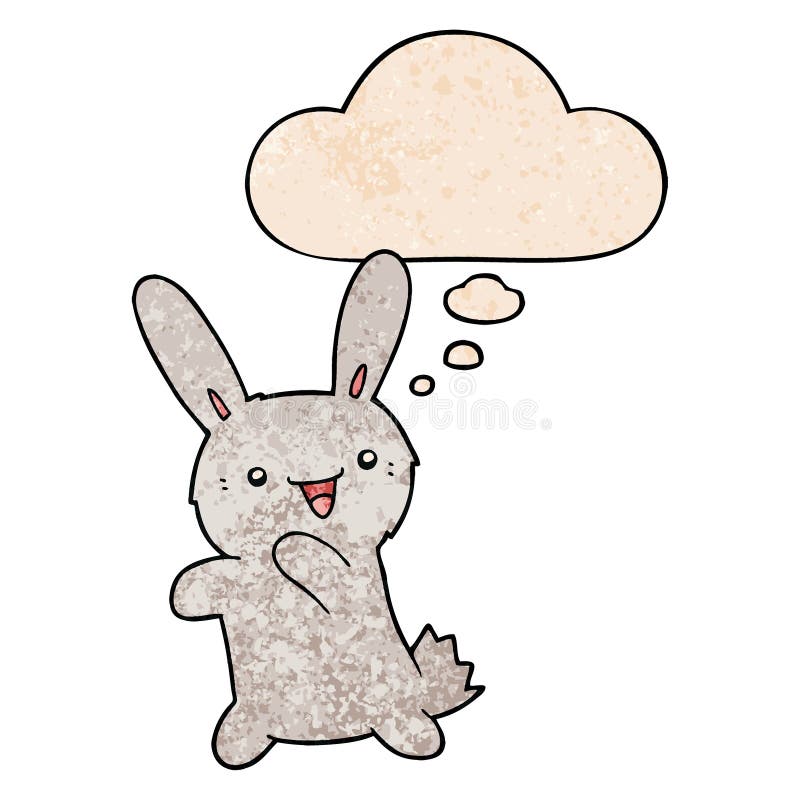 Happy Cartoon Rabbit Thinking Stock Illustrations – 150 Happy Cartoon ...