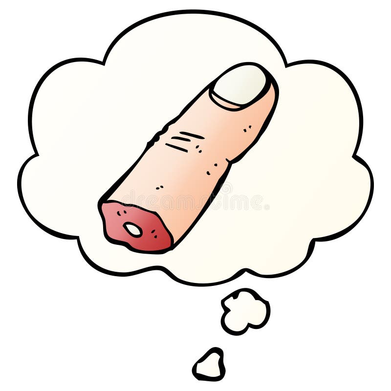 Severed finger cartoon stock vector. Illustration of severed - 38060110
