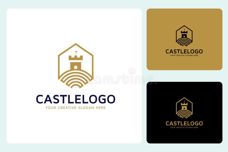 Creative Castle Logo Design Template, Vector Castle Building Logo Stock ...