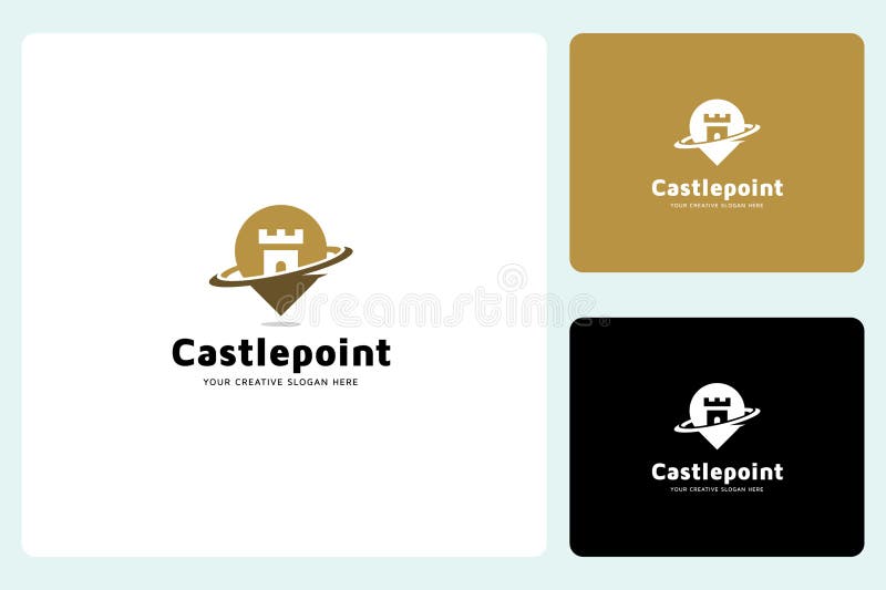 Creative Castle Point Logo Design Template Stock Vector - Illustration ...