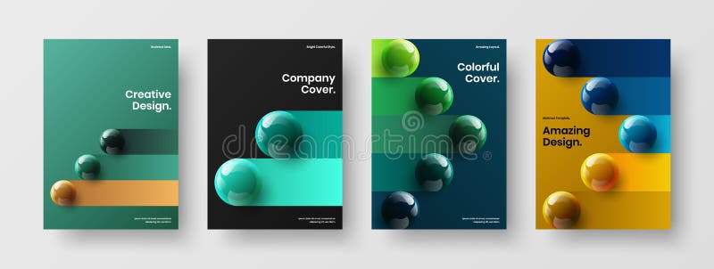 Creative Catalog Cover Vector Design Illustration Collection Stock ...