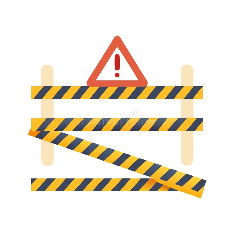 Creative Caution Tape Tool Icon Stock Illustration - Illustration of ...