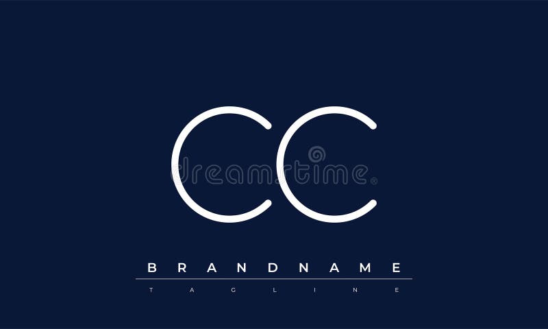 Creative CC Letter Initial Logo Vector Image Stock Vector ...