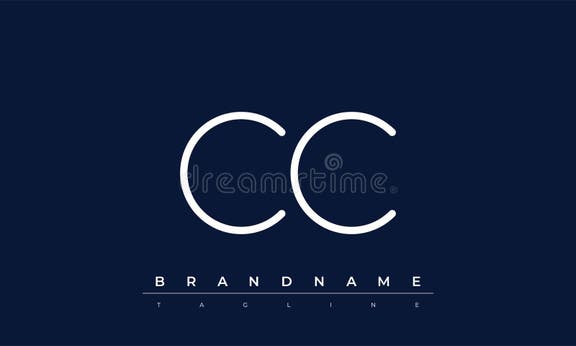 Creative CC Letter Initial Logo Vector Image Stock Vector ...