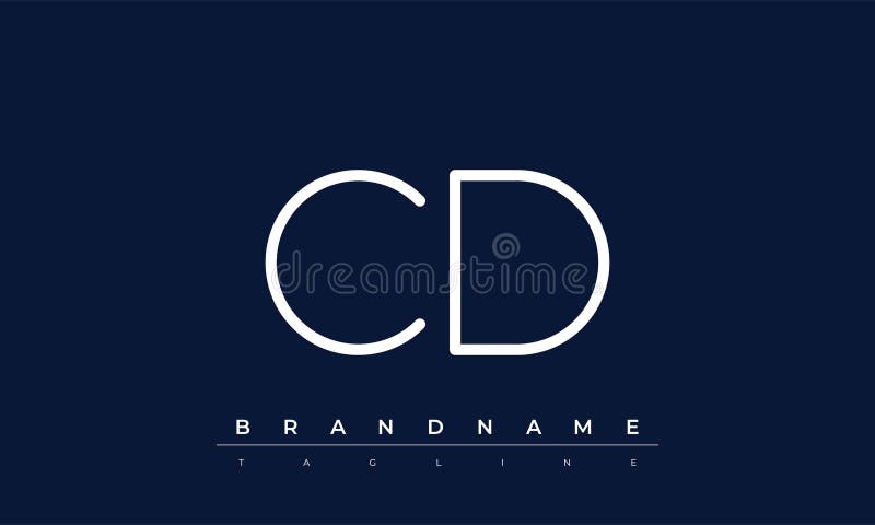 Creative CD Letter Initial Logo Vector Image Stock Vector ...