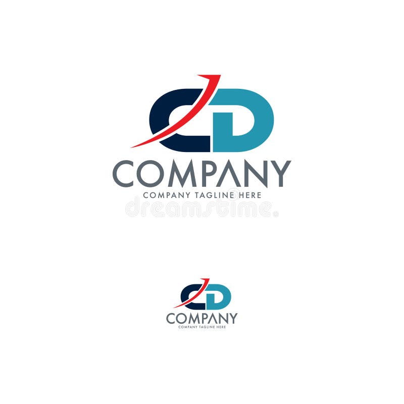 Creative CD Logo Design Template Stock Vector - Illustration of ...