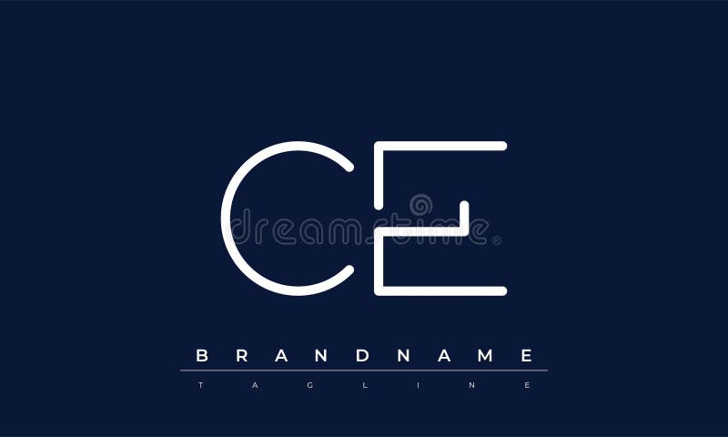 Creative CE Letter Initial Logo Vector Image Stock Vector ...