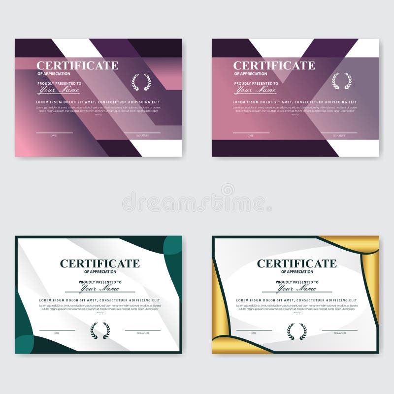 Creative Certificate of Appreciation Award Template Stock Vector ...