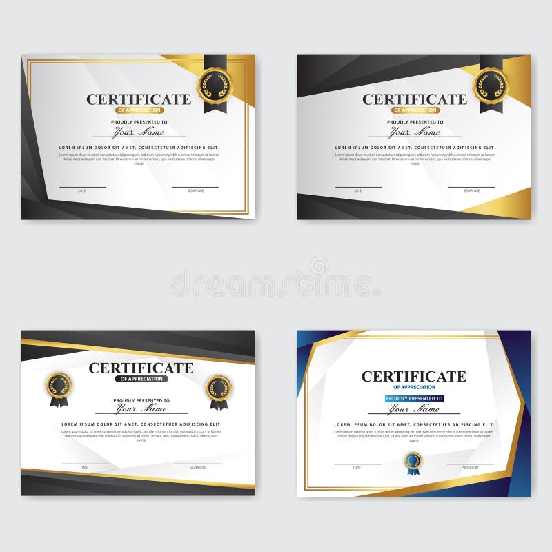 Creative Certificate of Appreciation Award Template Stock Vector ...