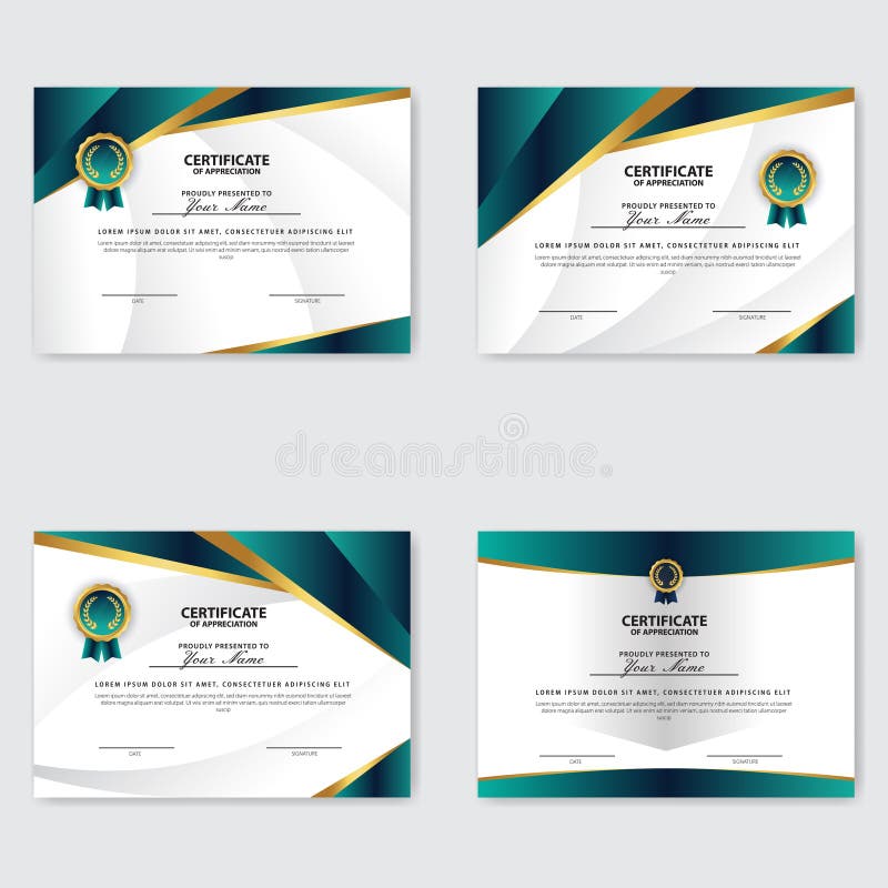 Creative Certificate of Appreciation Award Template Stock Vector ...
