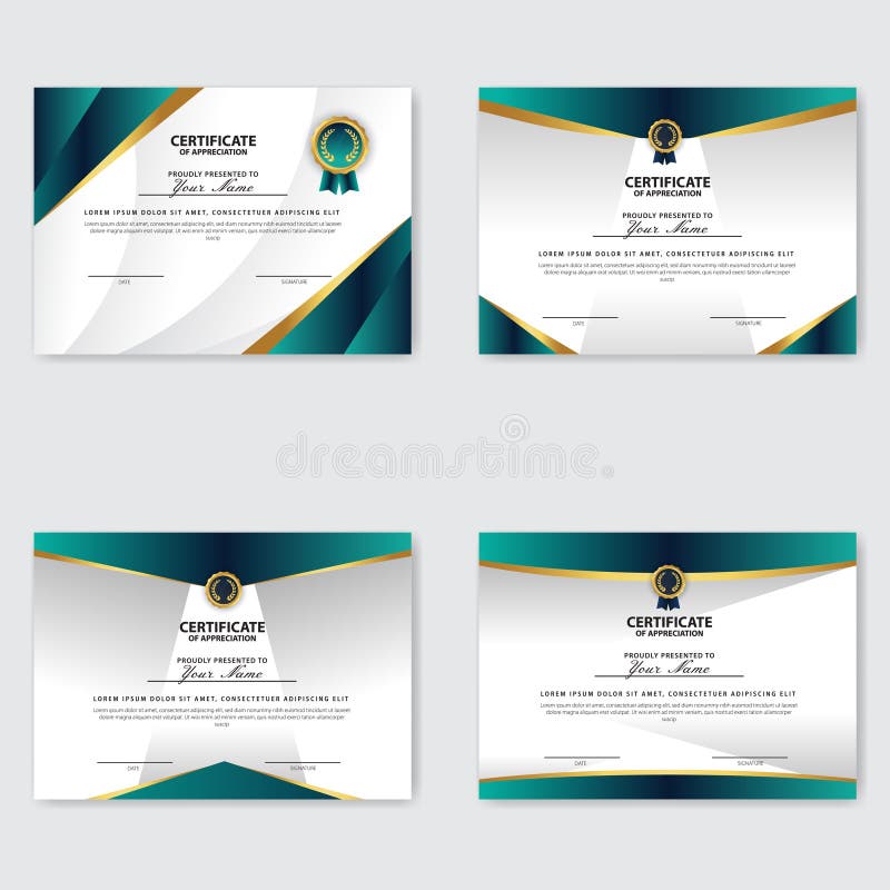 Creative Certificate of Appreciation Award Template Stock Vector ...