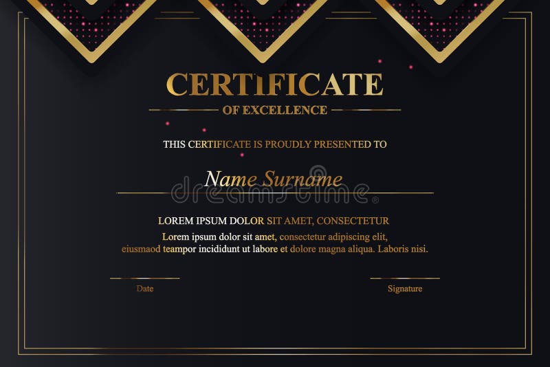 Creative Certificate of Appreciation Award Template Stock Vector ...