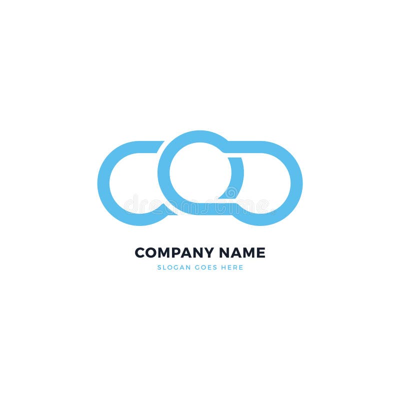 Creative Chain Vector Logo Icon Design Template. Abstract Logotype ...