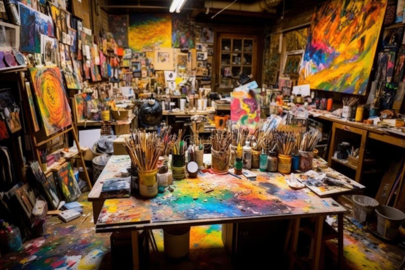 Creative Chaos - Generative AI Stock Illustration - Illustration of ...