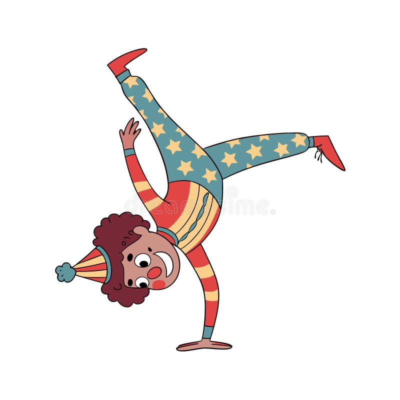 Creative Cartoon Circus Performer Character Stock Vector - Illustration ...