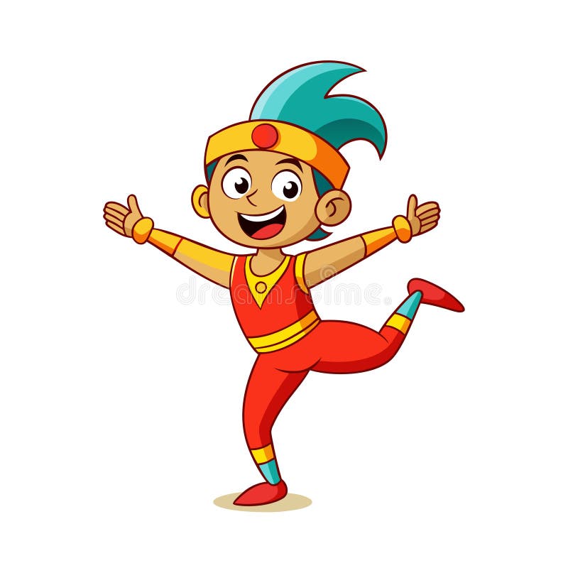 Creative Cartoon Dancer Character Design Stock Vector - Illustration of ...
