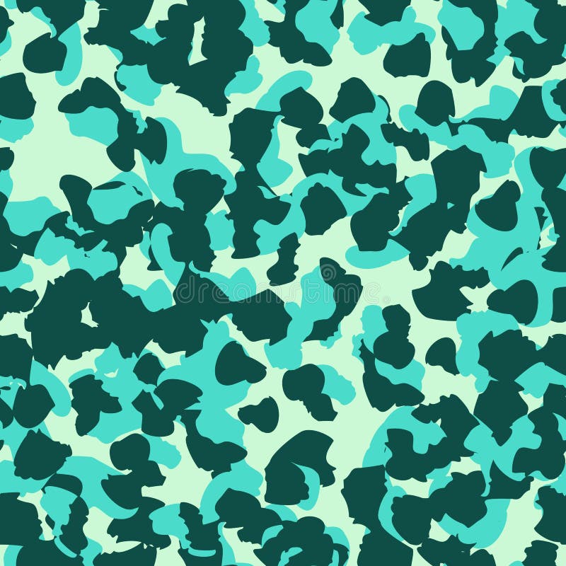 Camo Leopard Skin Seamless Pattern Stock Vector - Illustration of ...