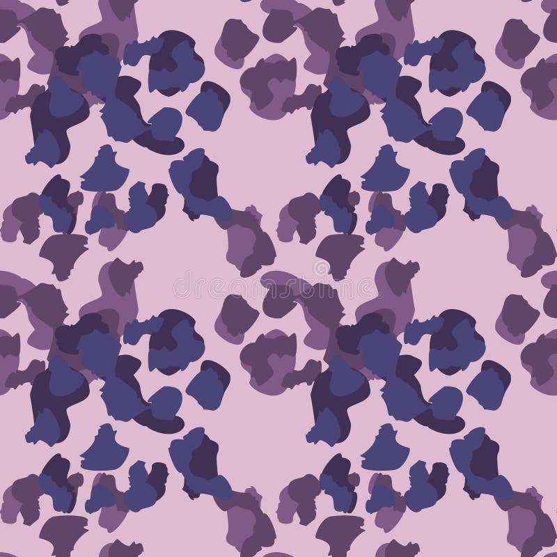 Camo Leopard Skin Seamless Pattern Stock Vector - Illustration of ...