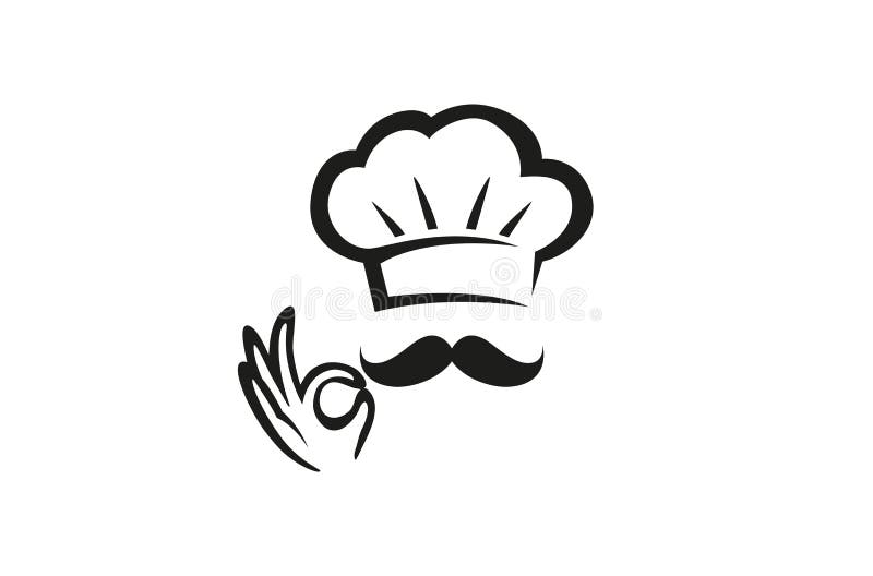Creative Chef Hand Sign Logo Design Vector Symbol Illustration Stock ...