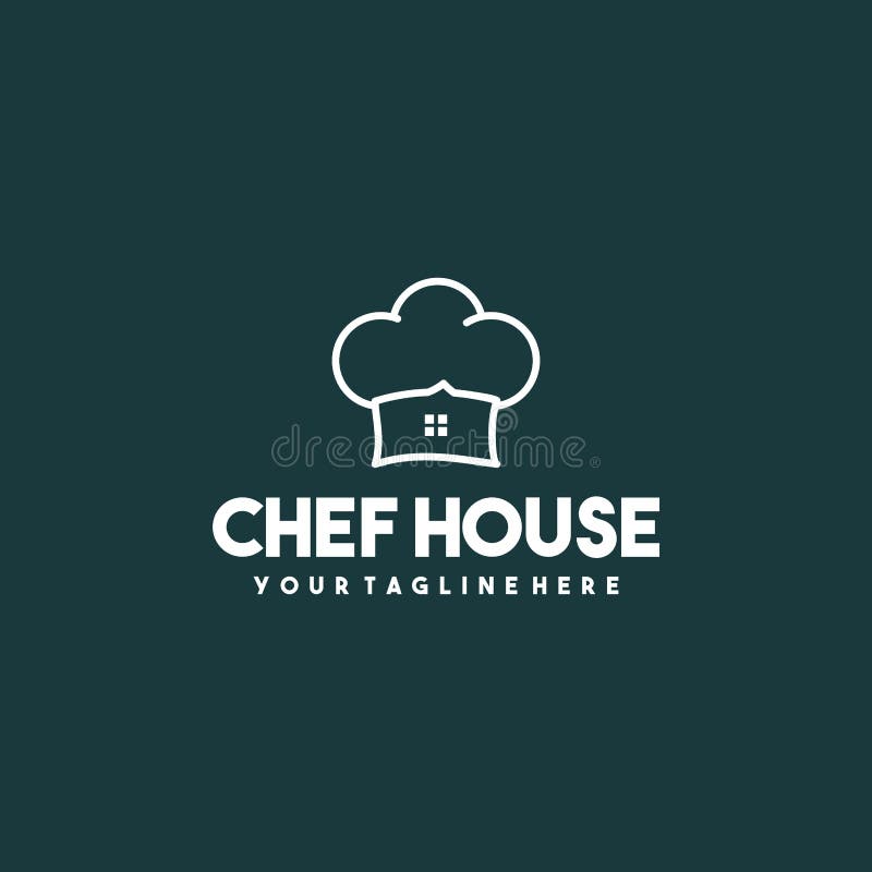 Creative Chef House Logo Design Stock Illustration - Illustration of ...