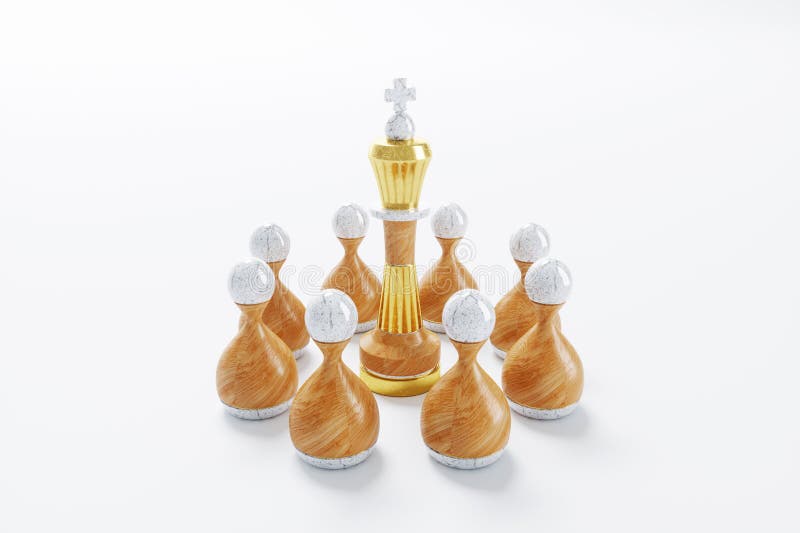 King Chess Piece Isolated on White Background. Modern Design, Magazine ...