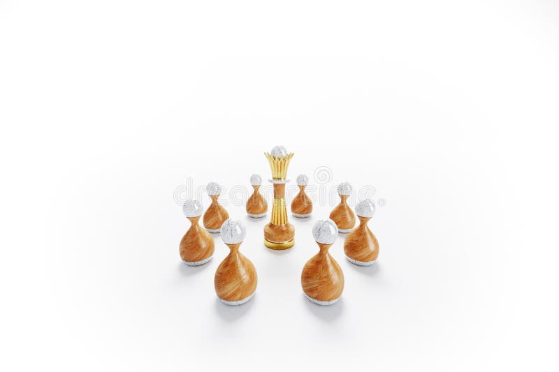 King Chess Piece Isolated on White Background. Modern Design, Magazine ...