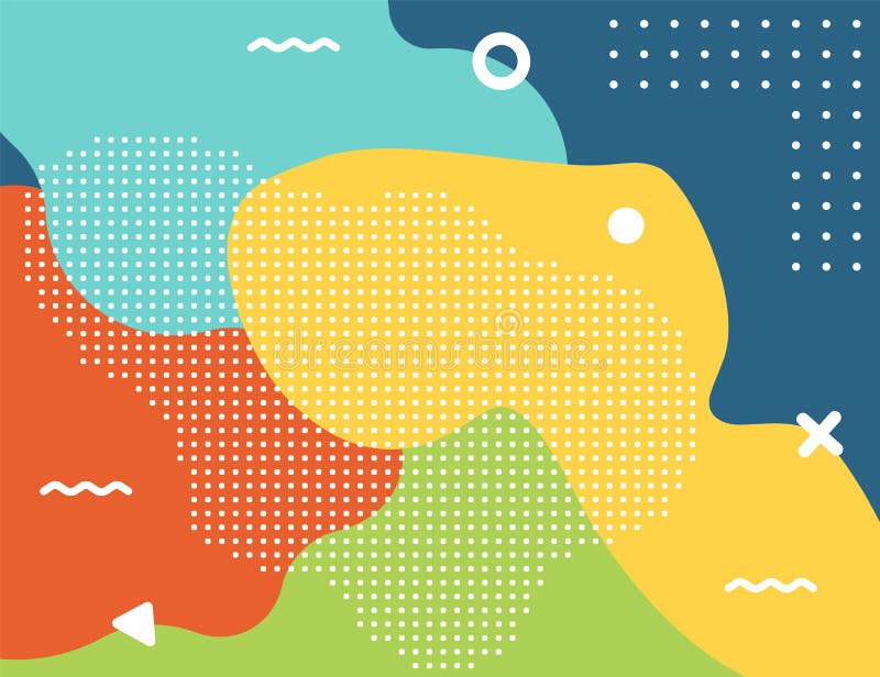 Creative Children Cartoon Color Splash Background. Abstract Pop Art ...