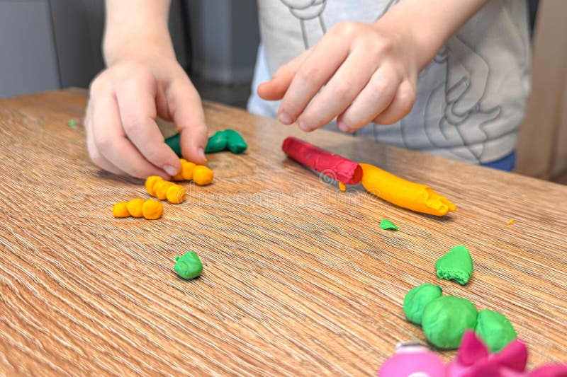 Creative Children& X27;s Modeling from Plasticine at Home. the Child ...