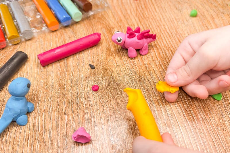Creative Children& X27;s Modeling from Plasticine at Home. the Child ...