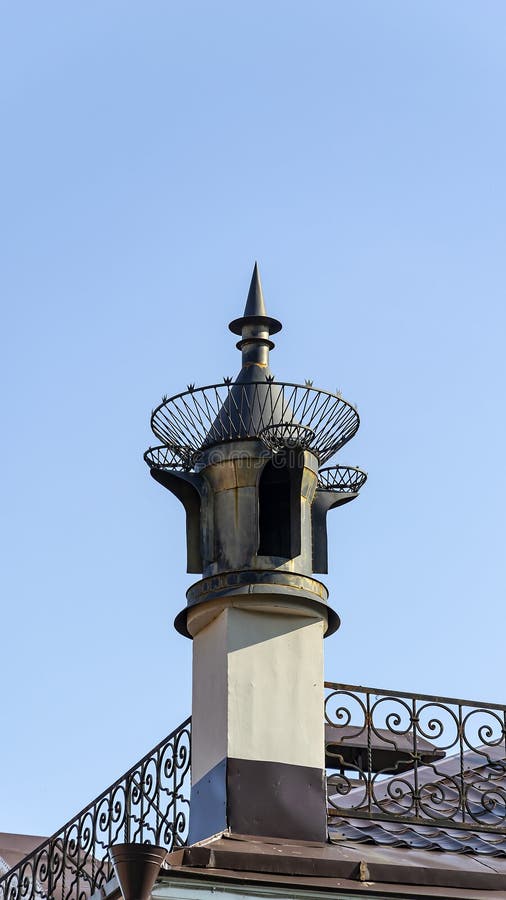 Creative Chimney Decoration Stock Image - Image of design, detail ...